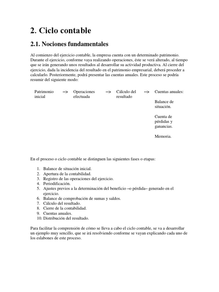 Ciclo Contable | PDF | Costo | Contabilidad