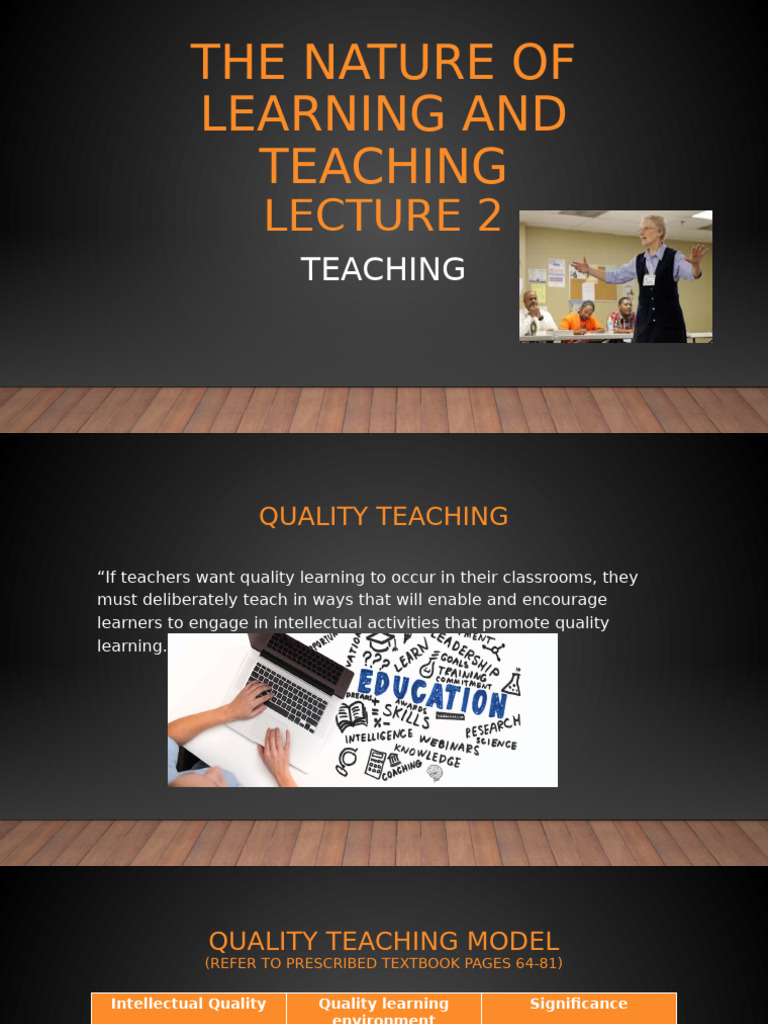 The Nature of Learning and Teaching | PDF | Learning | Knowledge