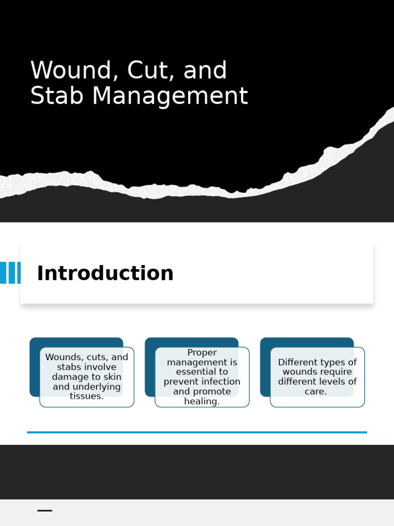 First Aid for Wounds and Stab Injuries | PDF | Wound | First Aid