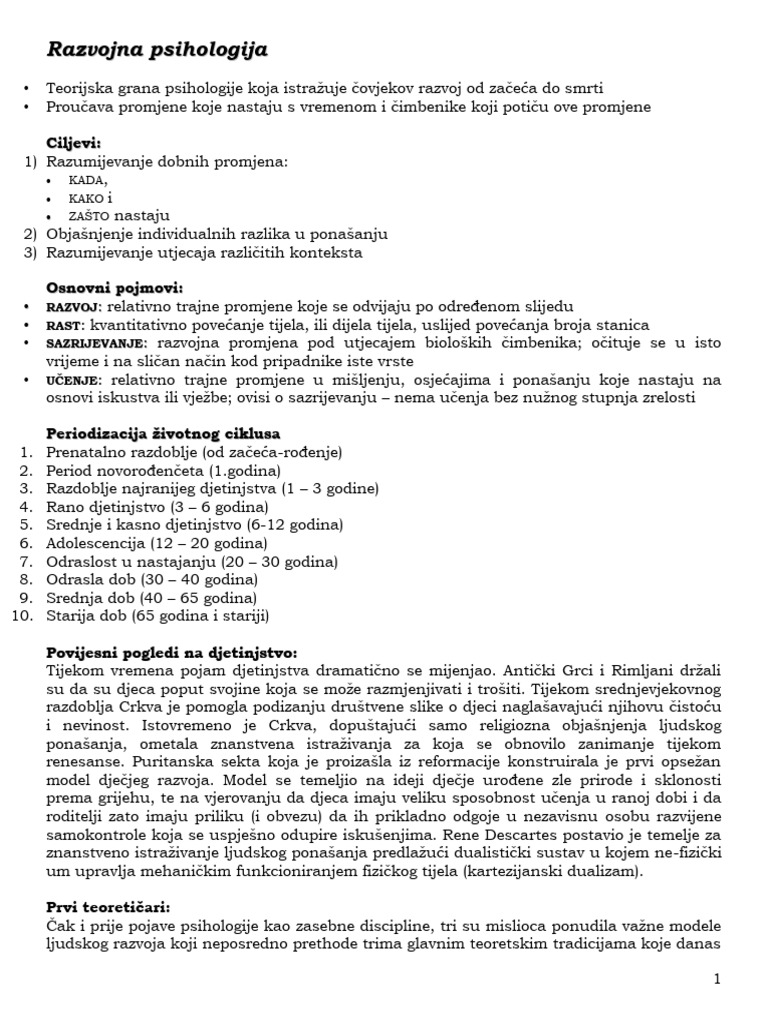 Razvojna Skripta 1 | PDF