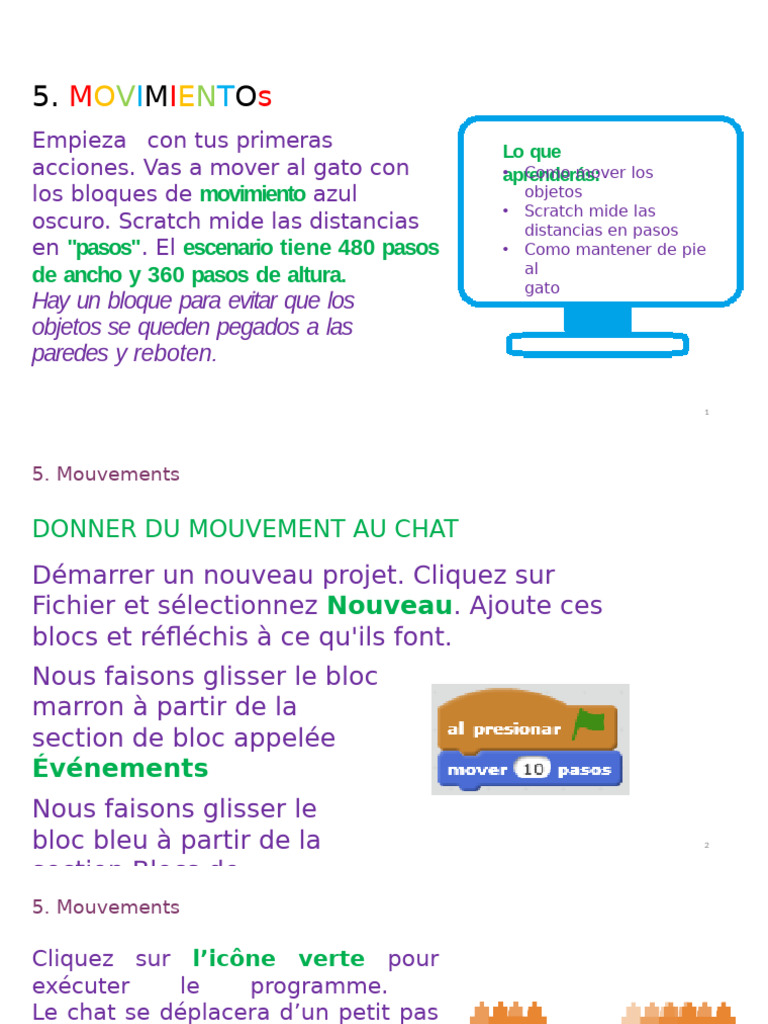 05. Crear con Scratch - Movimientos | PDF