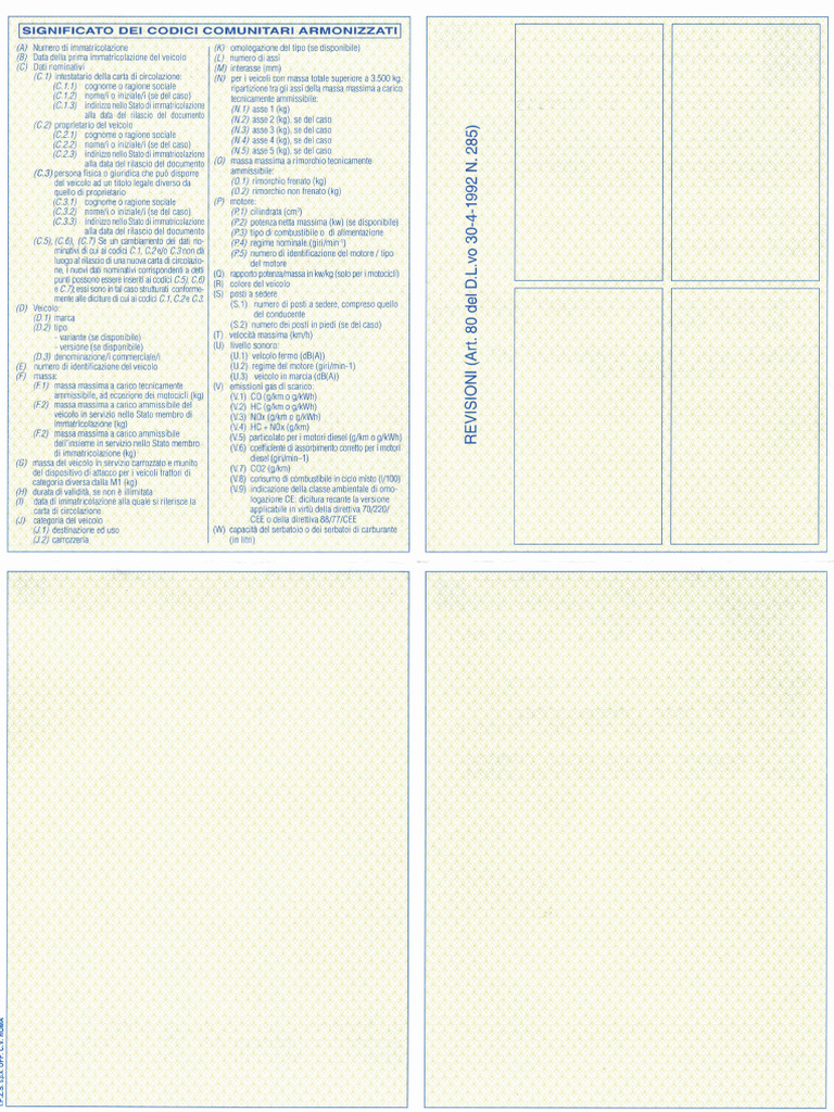 Libretto Macchina 2 | PDF