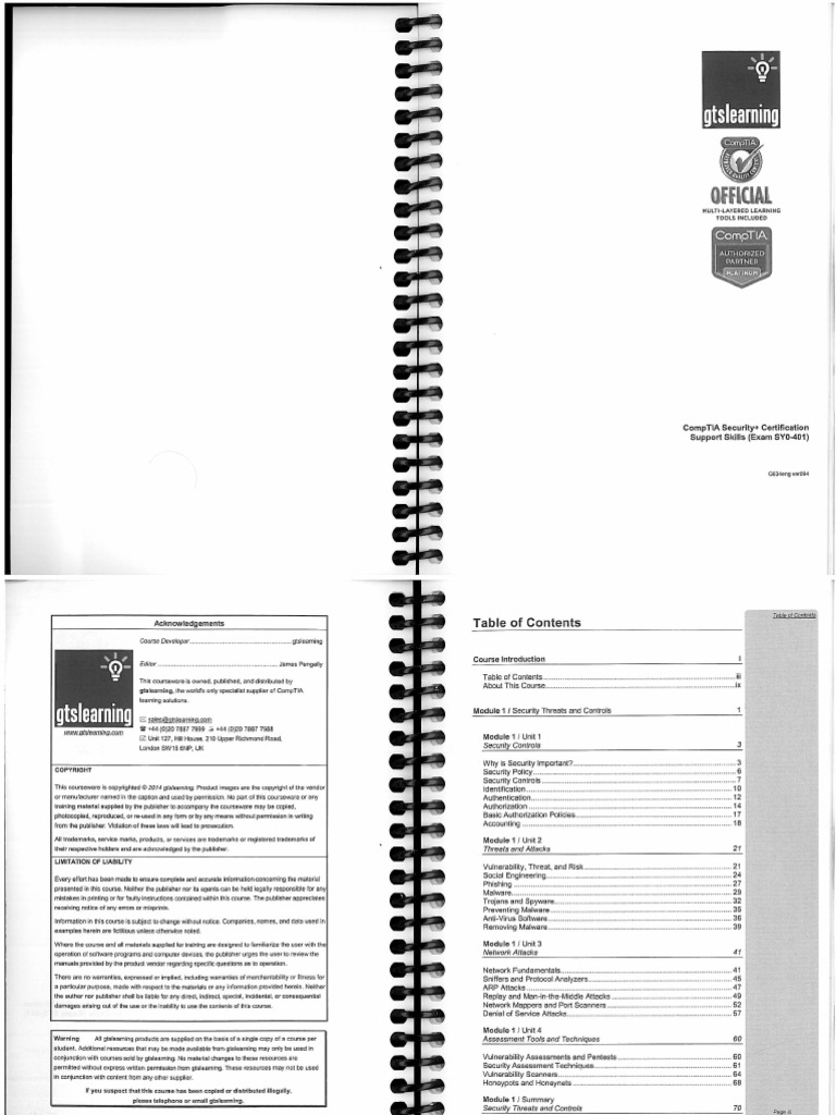 CompTIA Security Book | PDF