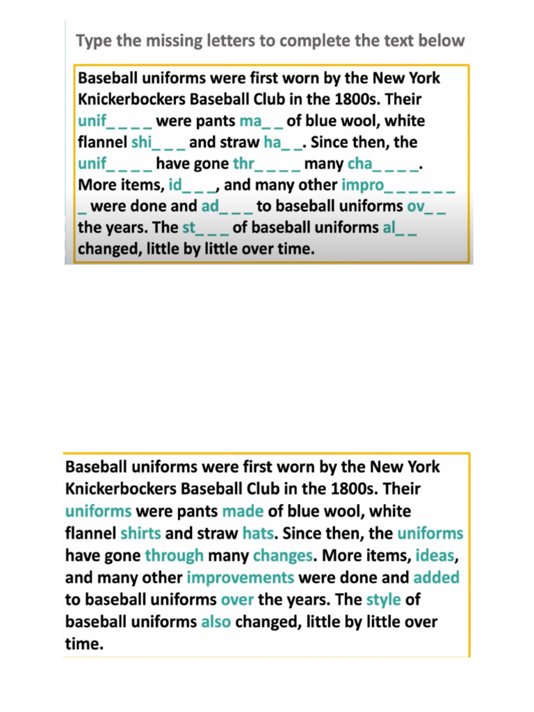 Type The Missing Letter | PDF