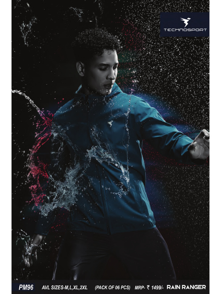 PM96 Men's Solid Waterproof Rainwear Jacket With Hood | PDF