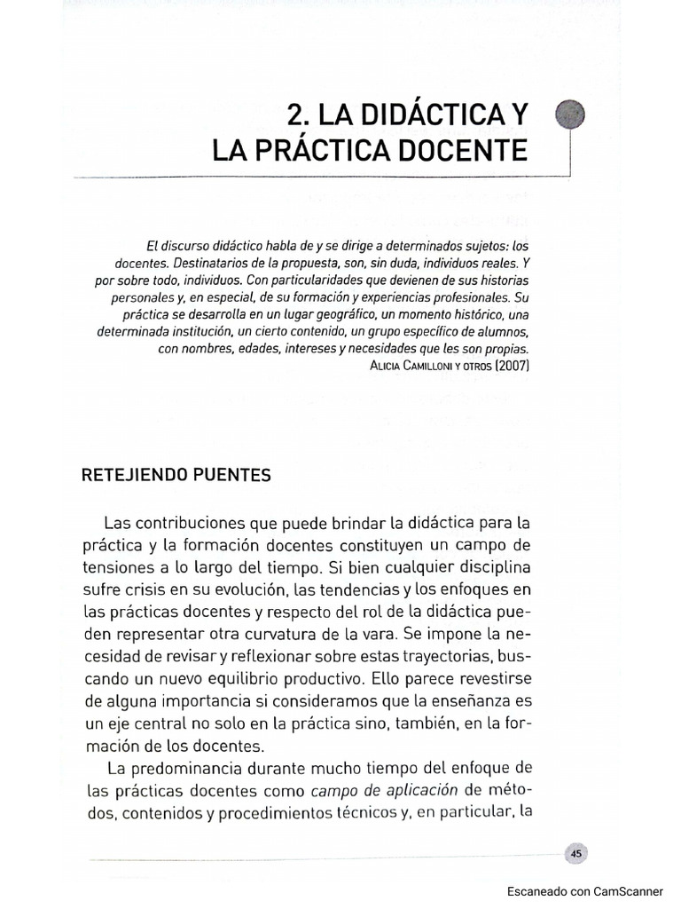 La Didáctica y La Práctica Docente | PDF