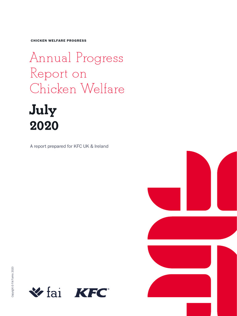 KFC Annual Report Chicken Welfare 2020 | PDF | Broiler | Animal Welfare