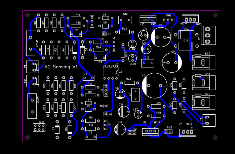 Ac Sensing Board Bottom Layer | PDF