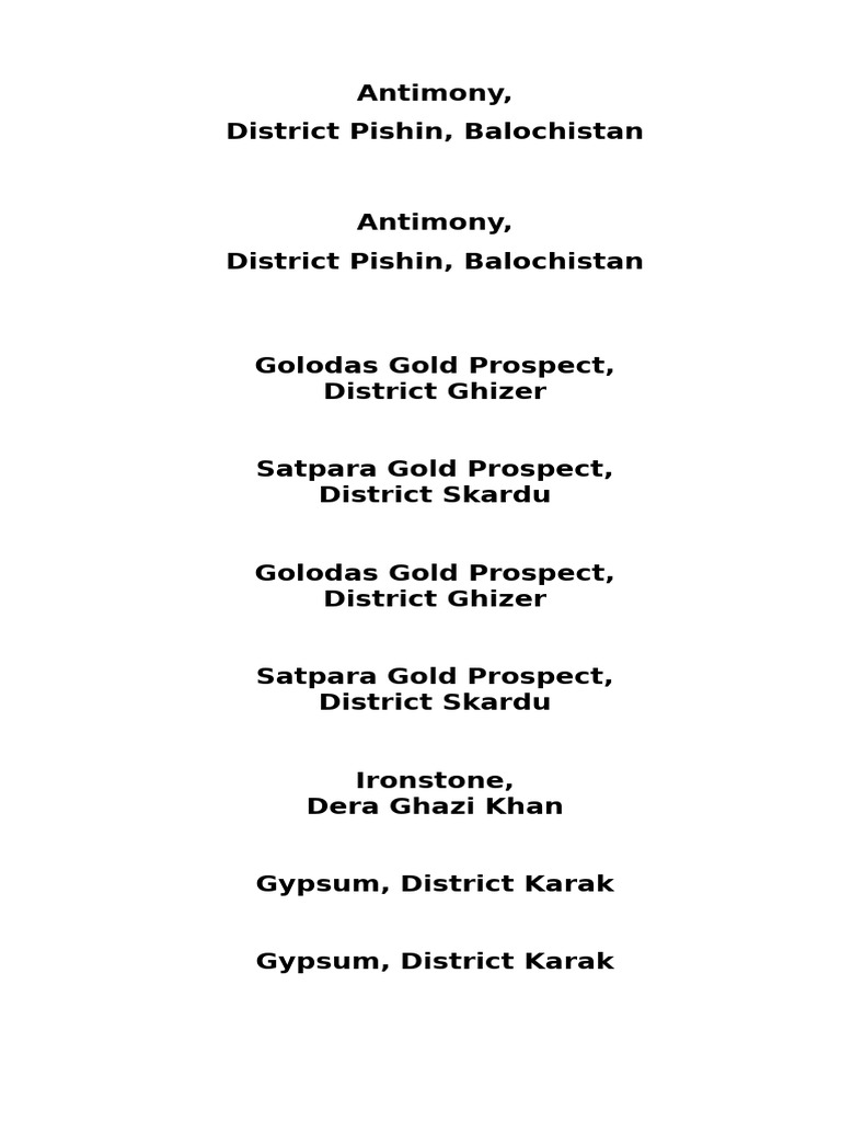 Golodas Gold Prospect | PDF