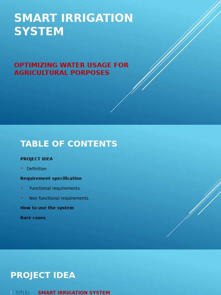 Smart Irrigation System | PDF