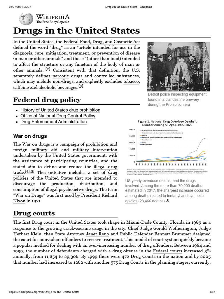 Drugs in The United States - Wikipedia | PDF | Cannabis (Drug) | Health ...
