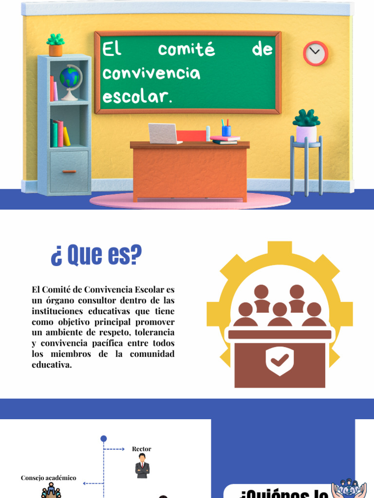 Comité de Convivencia Escolar: Funciones y Objetivos | PDF