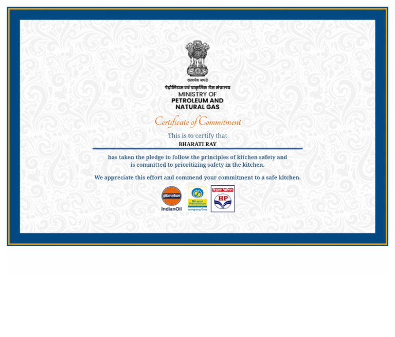 Safety Pledge Certificate | PDF