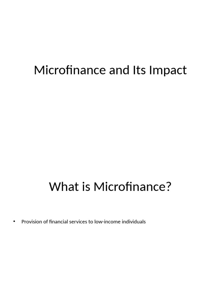 Microfinance_Impact | PDF