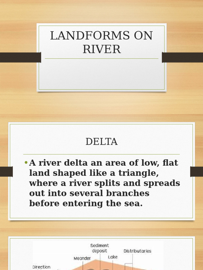 Landforms On River Geograhy Presentation | PDF
