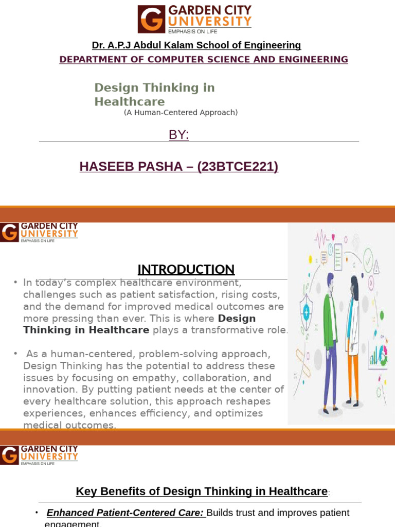DT Presentation | PDF | Health Care | Design Thinking