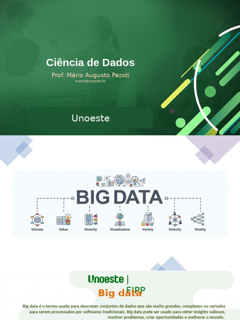 Aula 1 Bigdata BSI2025 | PDF | Big Data | Dados
