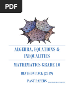 2020 Grade 12 Algebra, Equations and Inequalities | PDF | Equations ...