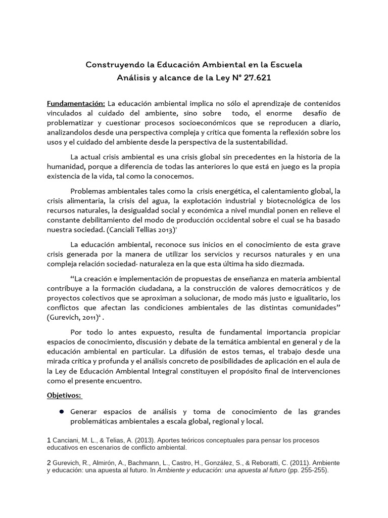 Proyecto Jornada EAI | PDF | Entorno natural | Sociedad