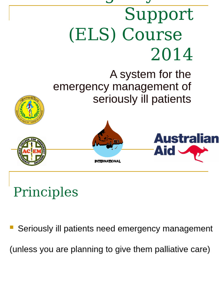 Emergency Management of The Seriously Ill Patient (Anaes DR Ni Ni Aye ...