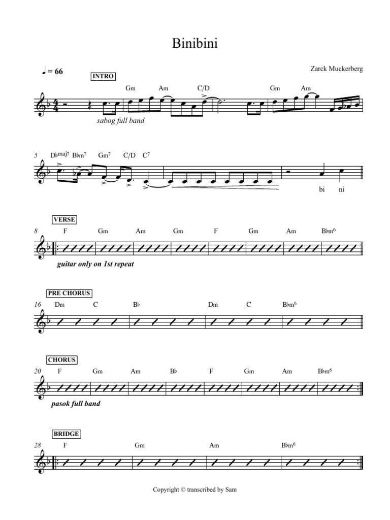 Binibini - Lead Sheet | PDF