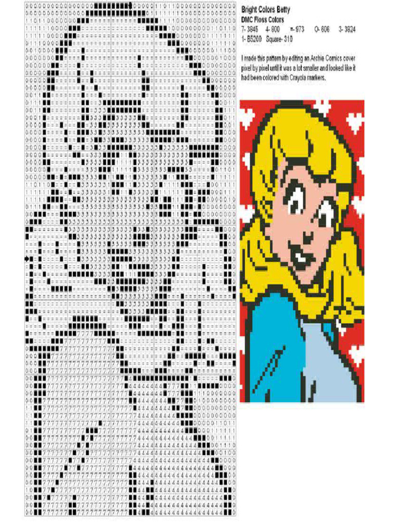 Betty Cross Stitch Pattern | PDF