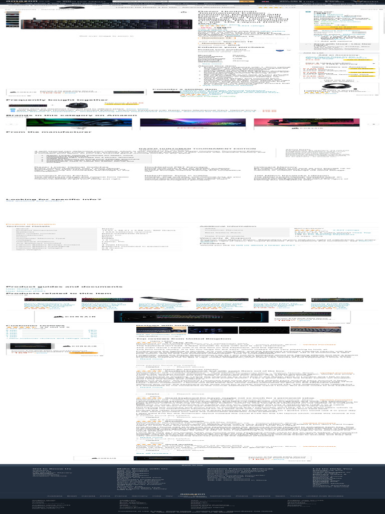 Razer Huntsman Tournament Edition - Premium Keyboard With Razer Opto ...