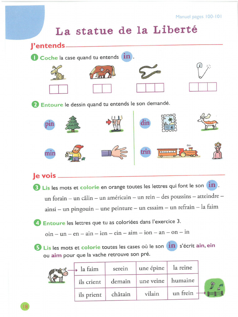 Exercices Sons Ain Ein Aim | PDF