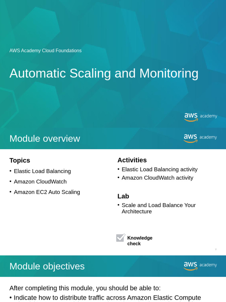 Week 10a AcademyCloudFoundations_Module - HA | PDF | Amazon Web Services | Load Balancing ...