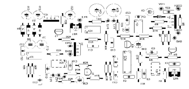 PCB Layout Printable Mirrored BW | PDF