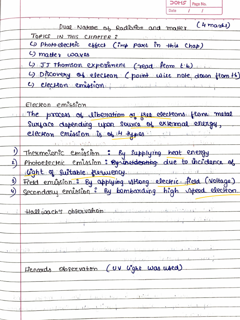 Dual Nature Notes Murthy Sir | PDF