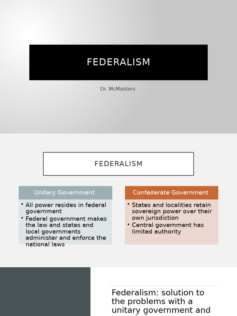 Understanding Federalism in America | PDF | Federalism | Federation