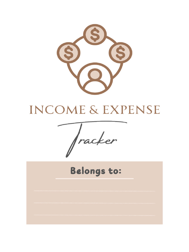 Income & Expense Tracker Planner | PDF