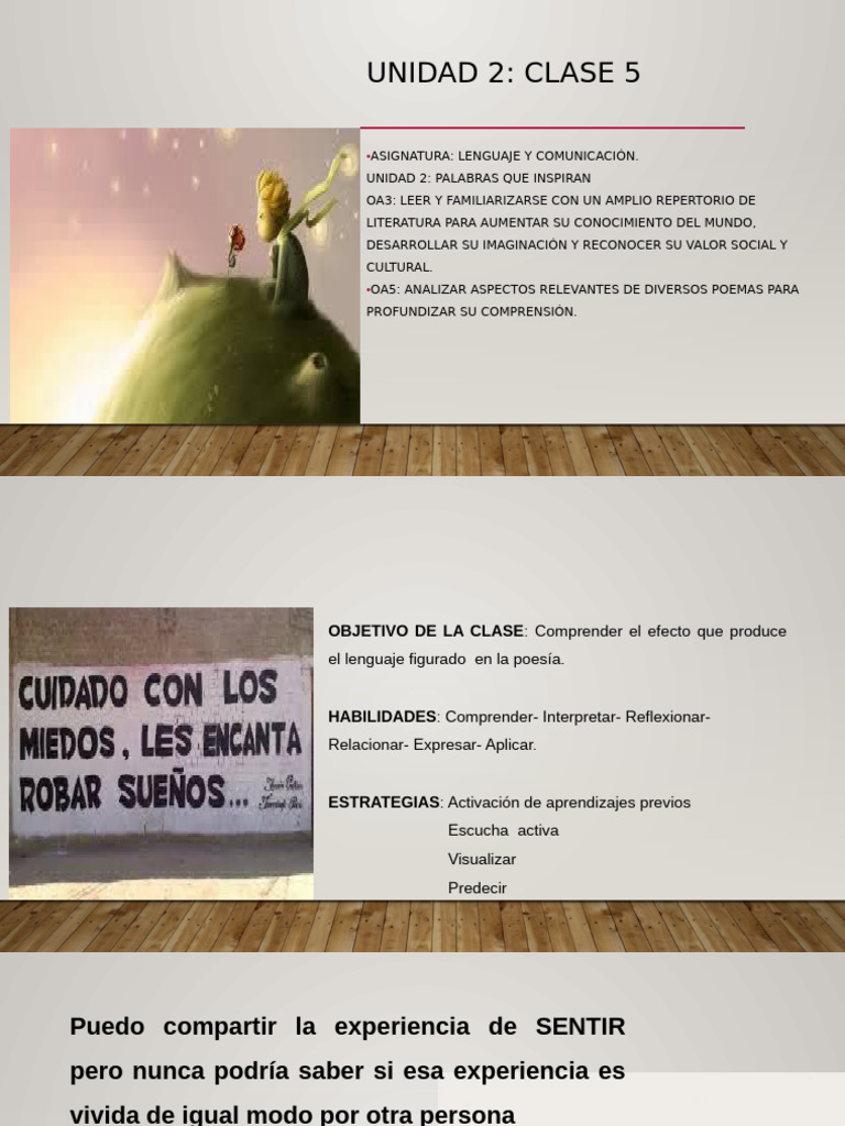 CLASE 5 -6° Lenguaje (Unidad 2) | PDF | Poesía | Comunicación