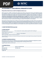 Carnival Cruise Accessibility Form | PDF | Wheelchair | Cruise Ship