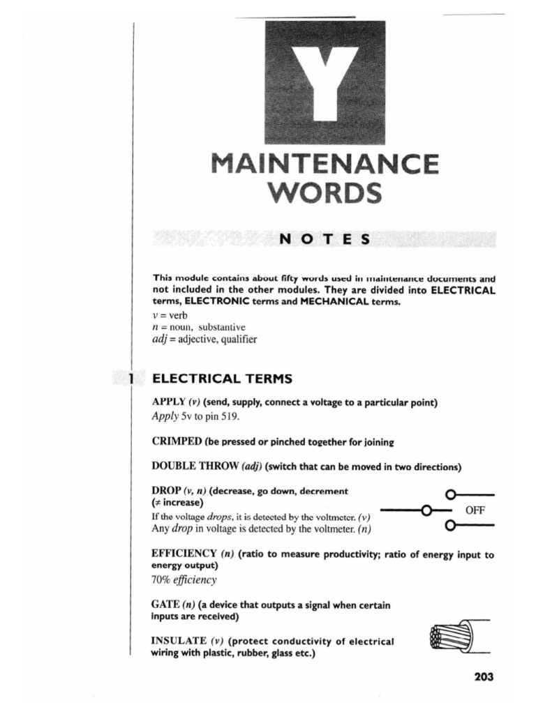 Y Maintenance Words | PDF
