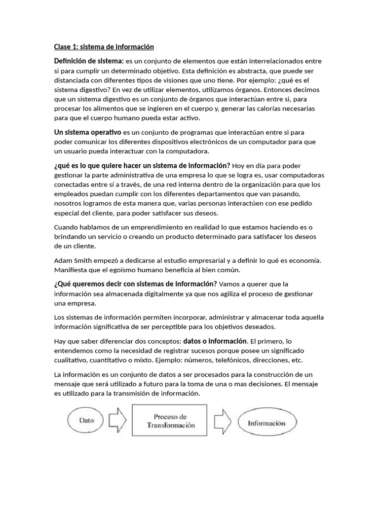 Clase 1 Sistema de Informacion | PDF | Bases de datos | No Sql