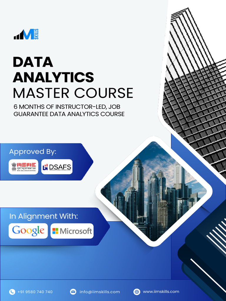 Data Analytics Master Course Brochure | PDF | Relational Database | Databases