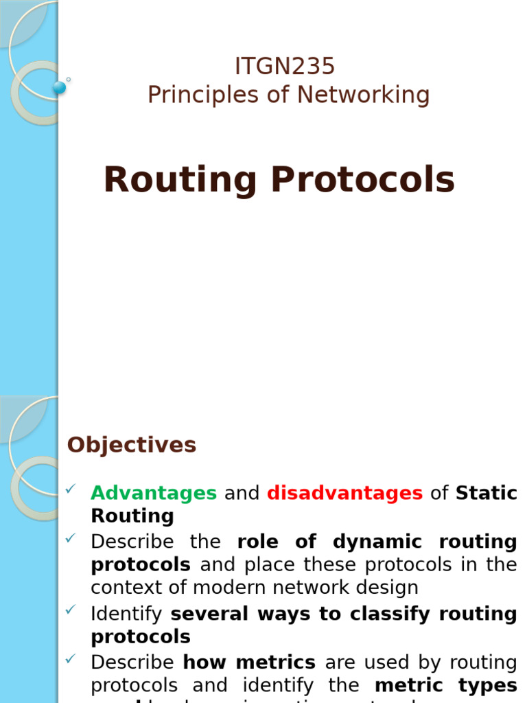 Lecture 5 Routing Protocols Pdf Routing Router Computing 3622