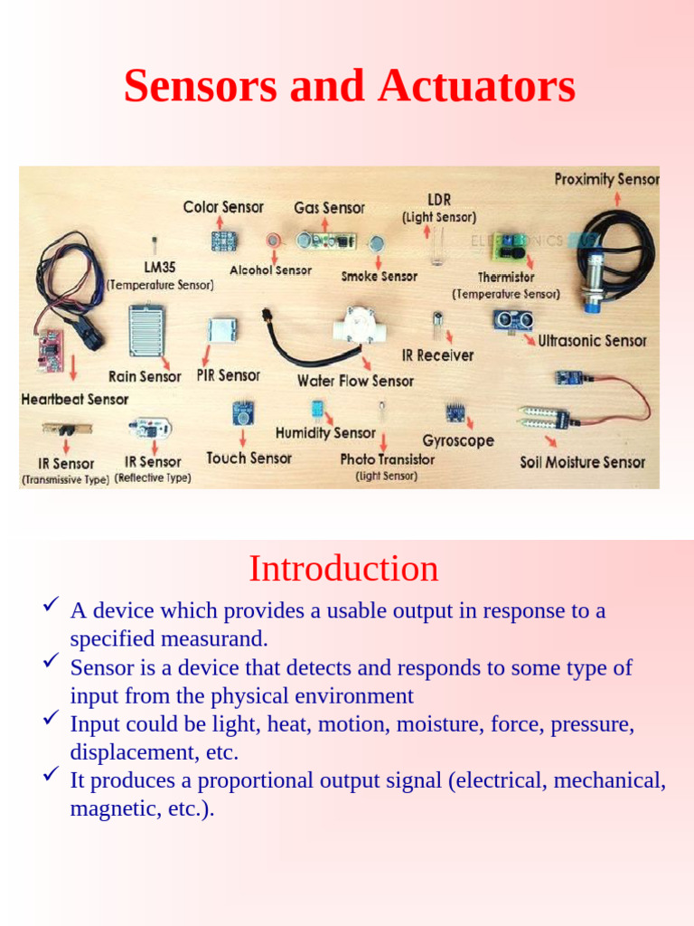 Sensors and Actuators | PDF | Accelerometer | Sensor