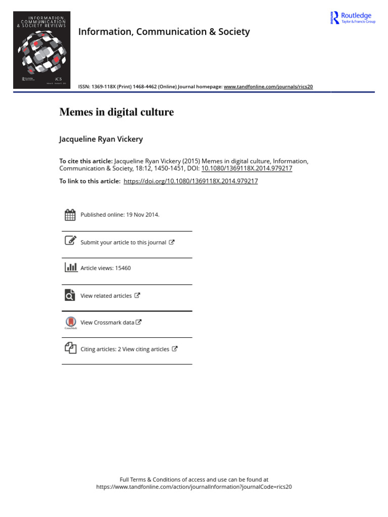 Shifman's Insights on Digital Memes | PDF | Meme | Communication