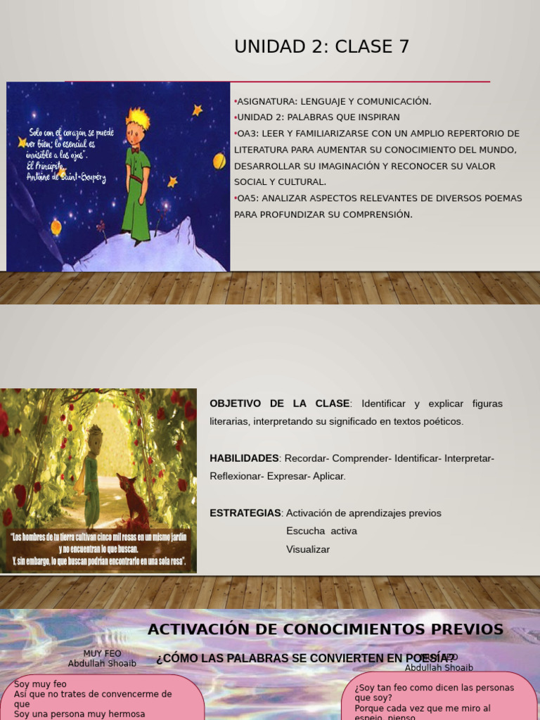 CLASE 7 - 6° Lenguaje (Unidad 2) | PDF | Metáfora | Amor