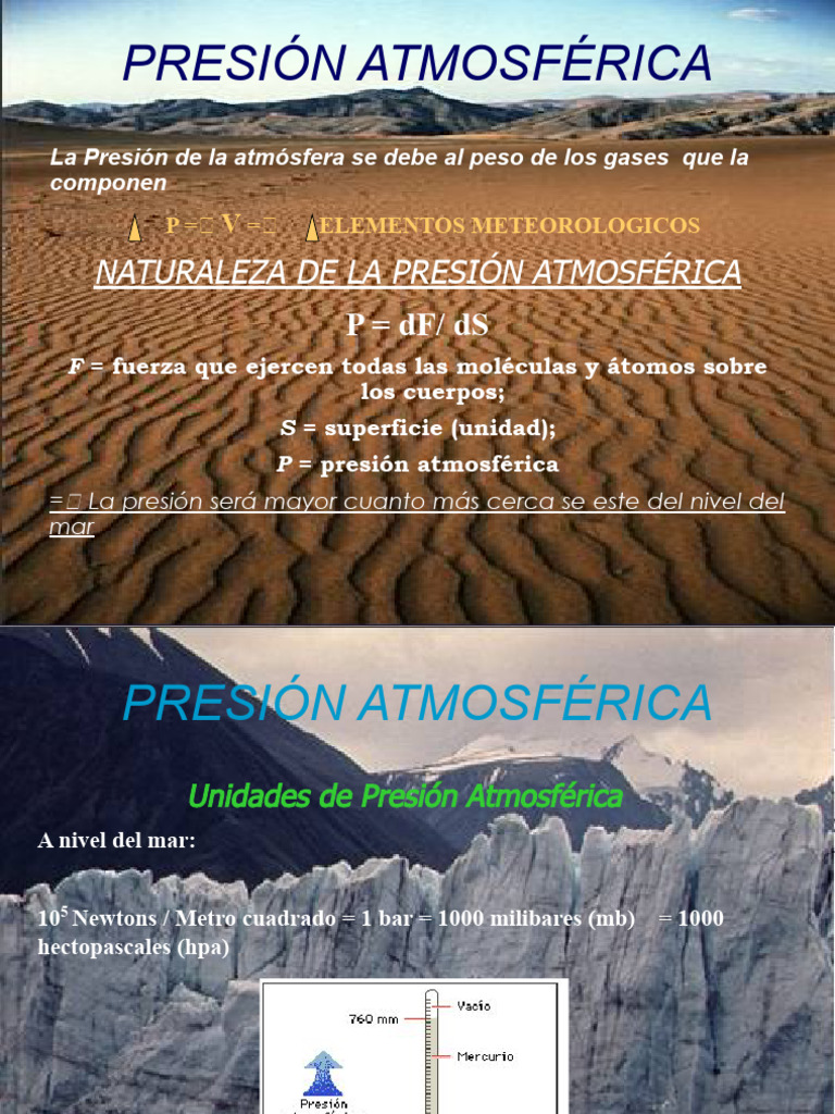 Medición y Variación de la Presión Atmosférica | PDF | Presión ...