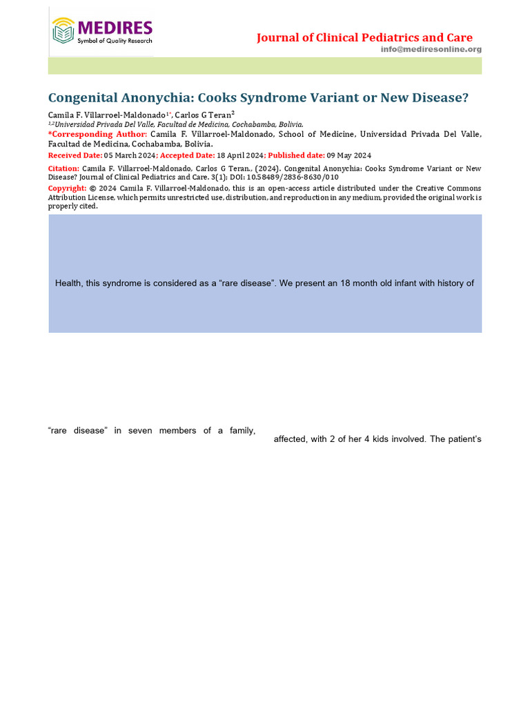 1715229808Cooks_syndrome_Journal_-_GP | PDF | Dominance (Genetics ...