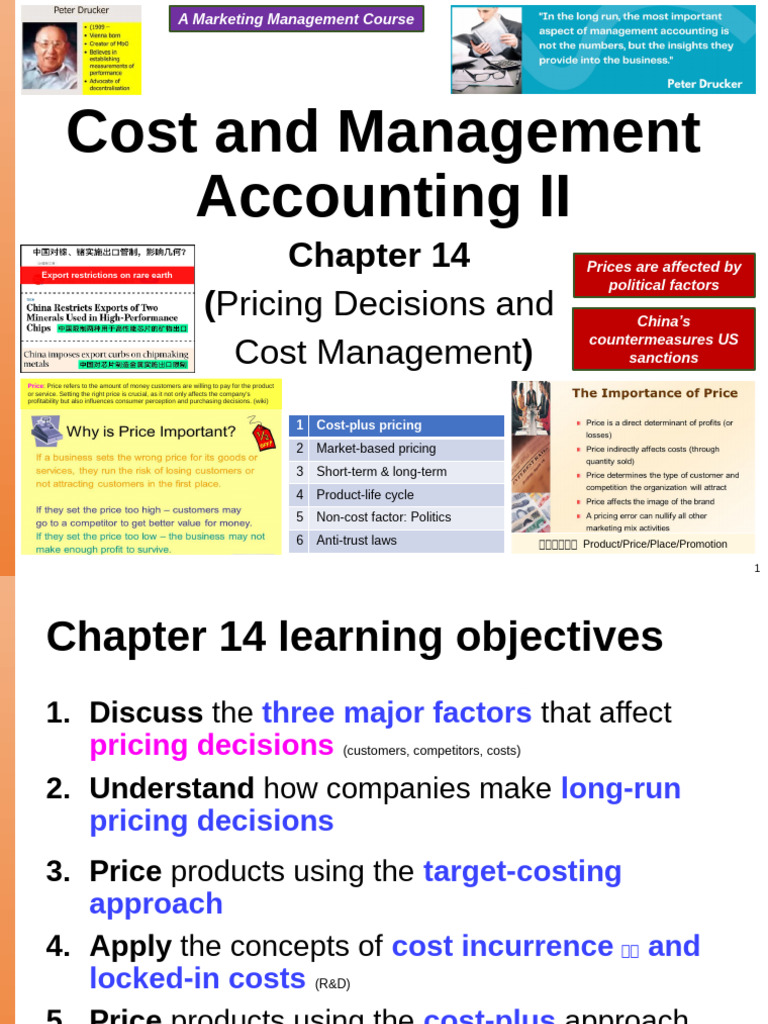L06 14 Pricing Decisions 26-2-2025 | PDF | Pricing | Supply (Economics)