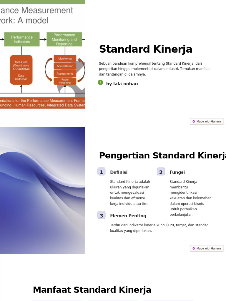 Standard Kinerja | PDF