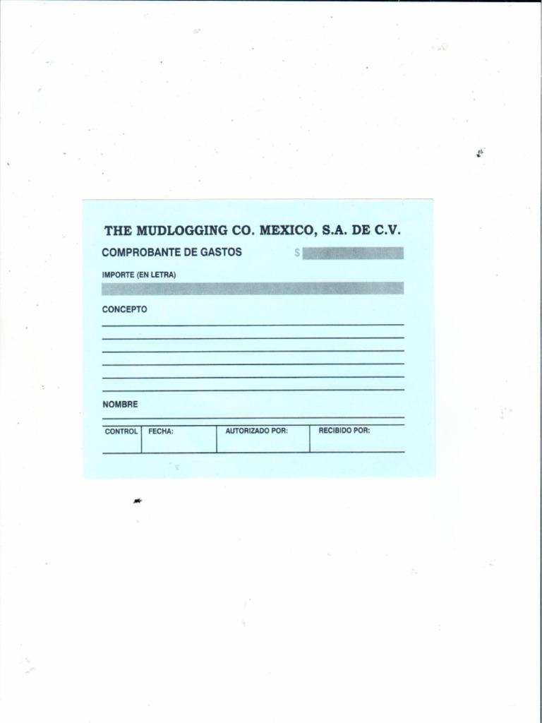 Comprobante Vale Azul | PDF