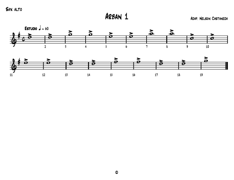Arban 1 - Sax Alto | PDF