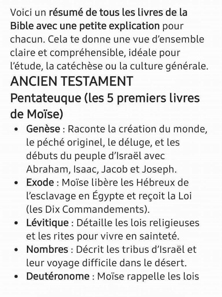Résumé Bible - 250521 - 201922 | PDF