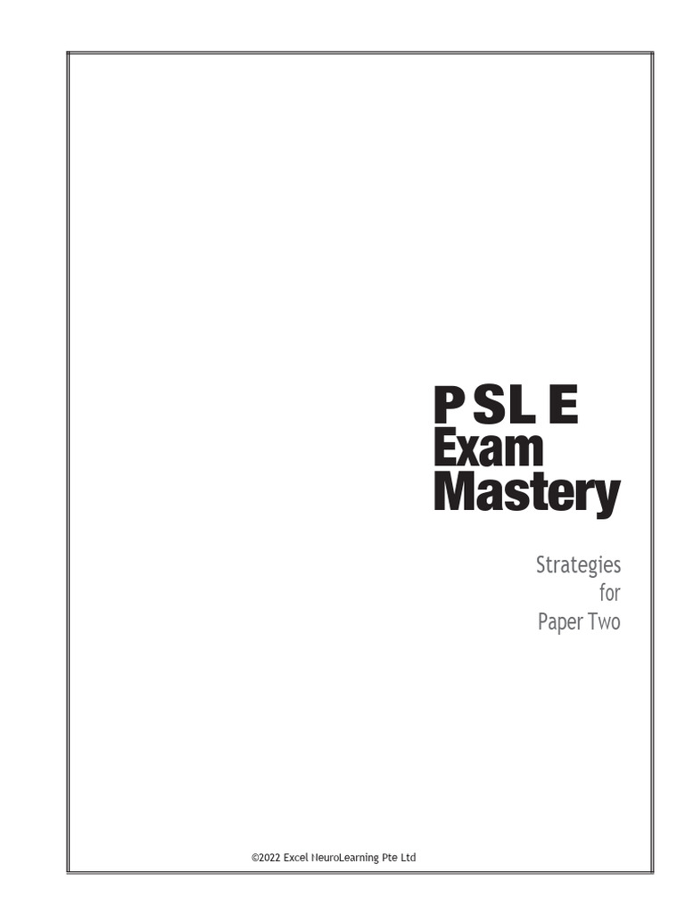 PSLE English 2025: Mastery Strategies | PDF | Grammatical Number | Verb